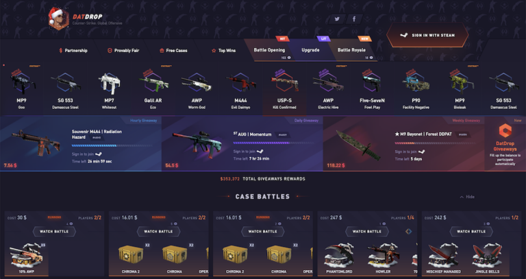 DatDrop Promo Code ᐅ NEWBONUS (Free Case Referral 2023)